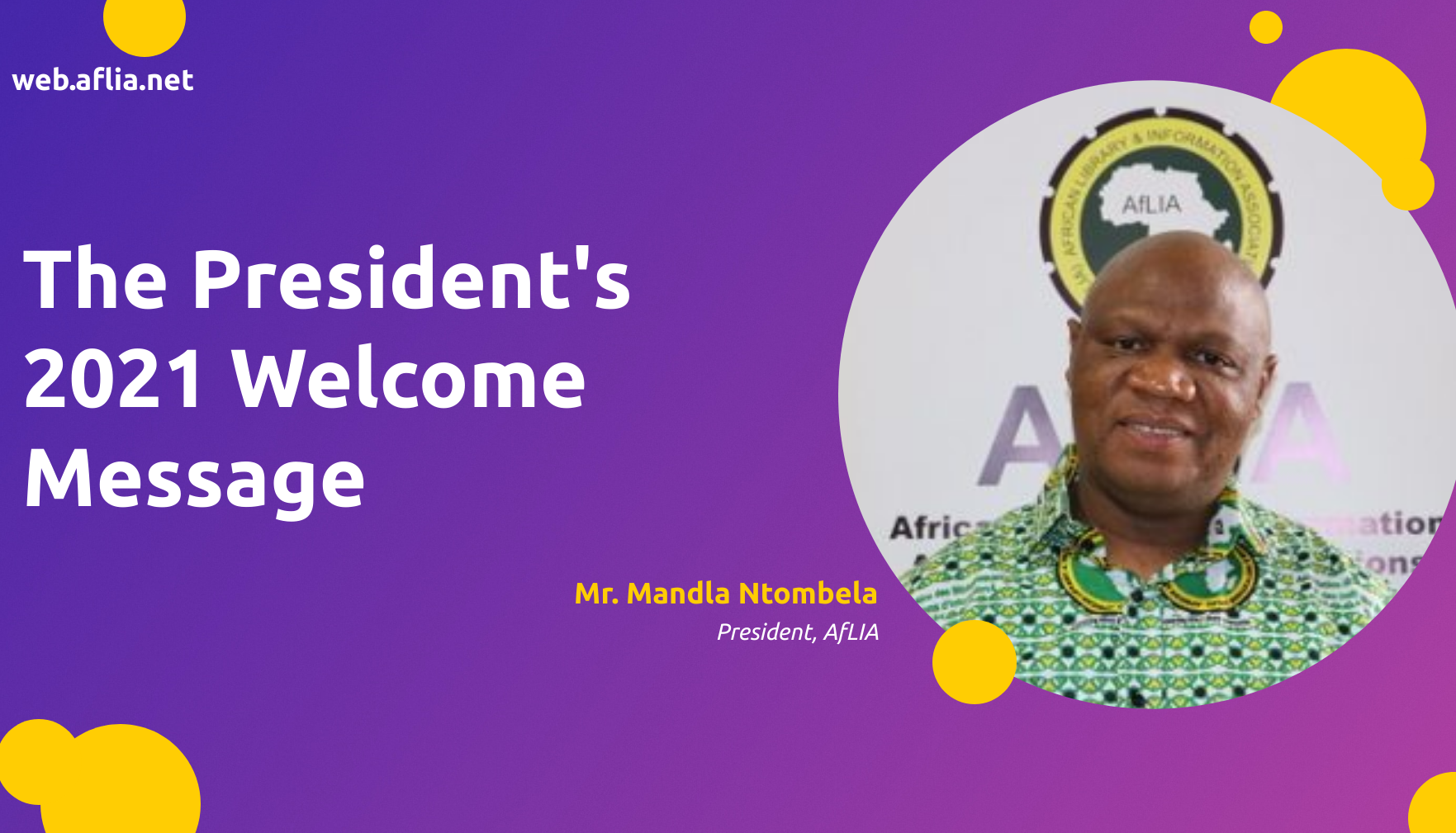 The President’s 2021 Welcome Message – African Library & Information ...